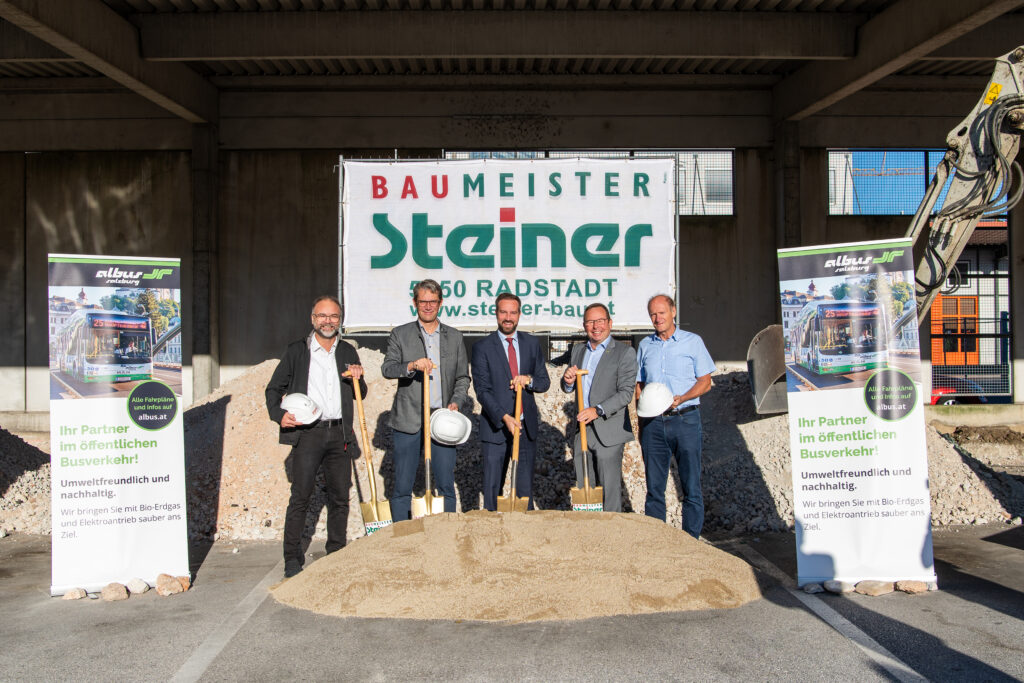 Innovative Elektromobilität bei Albus Salzburg: Spatenstich für den Bau ...